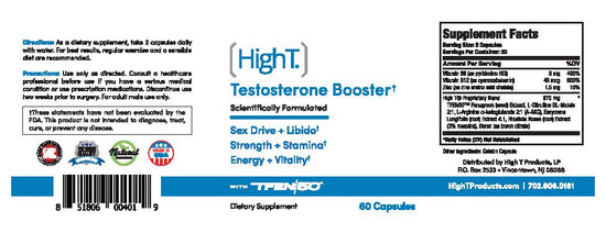 [High T] The "Original" Testosterone Booster 60ct – High T Products, LP