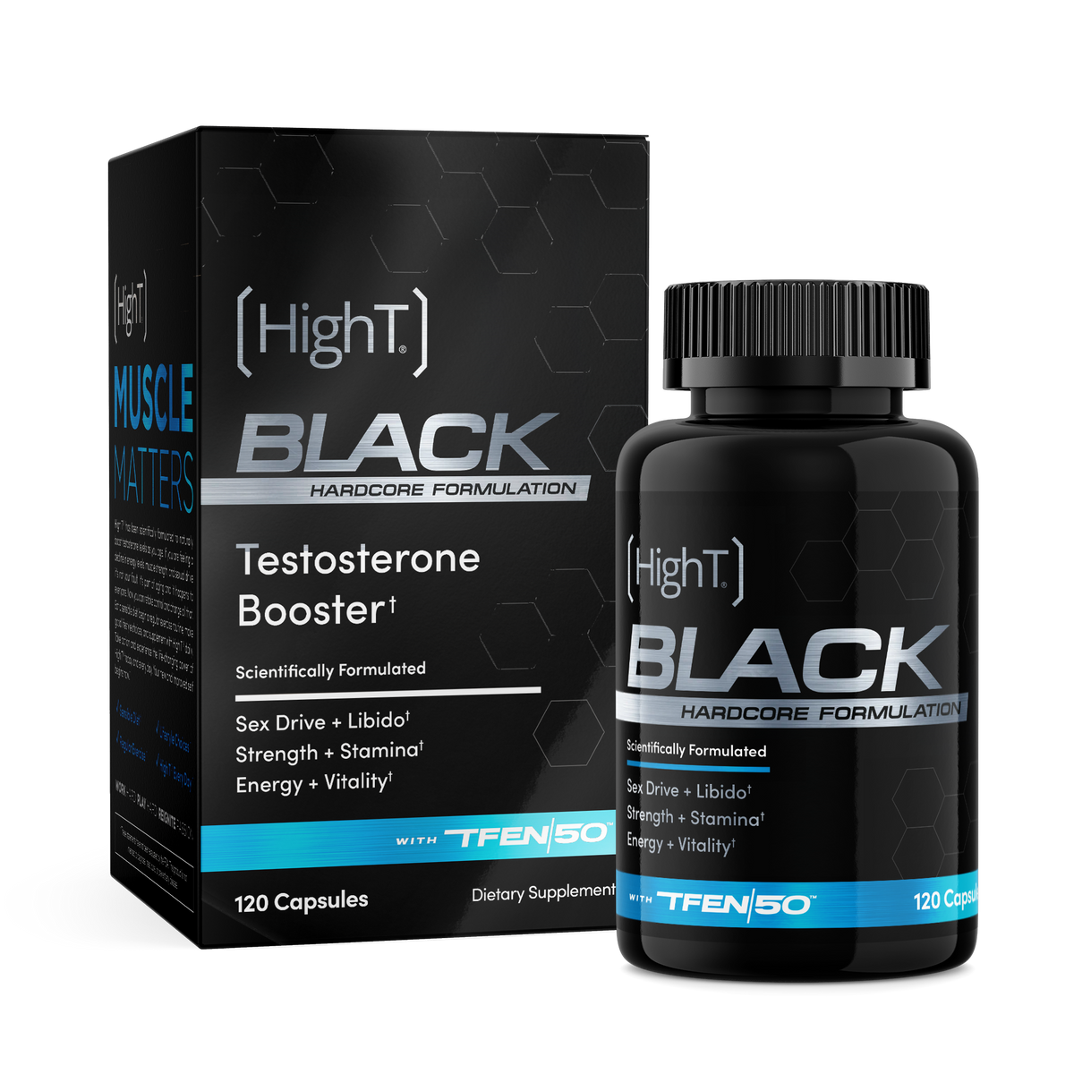 [High T] BLACK Hardcore 120ct – High T Products, LP